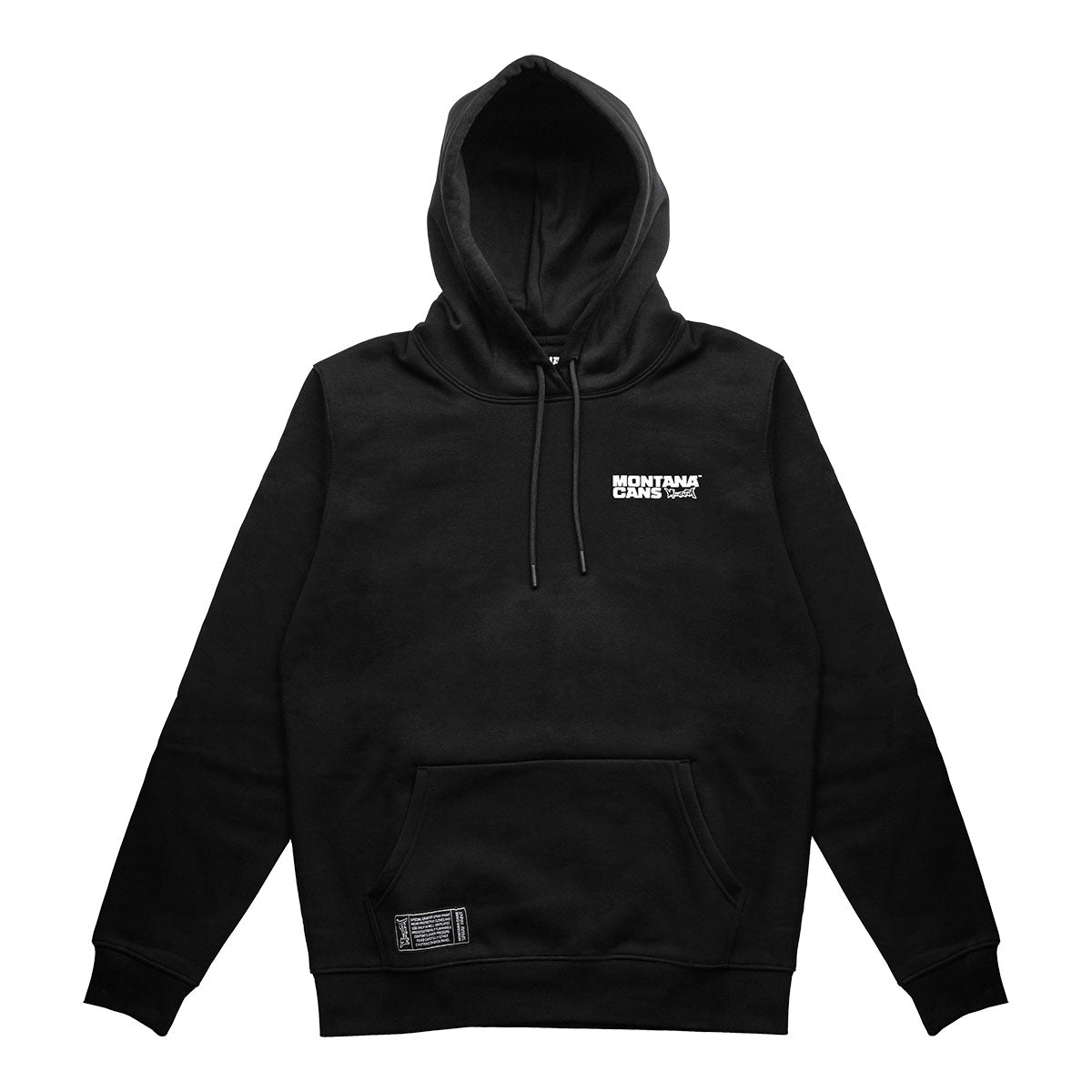 Montana Cans Hoodie Typo Logo Black – UNFADE