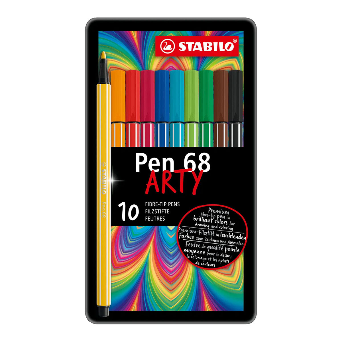 Stabilo Pen 68 Fiber-tip Arty 10 set – UNFADE